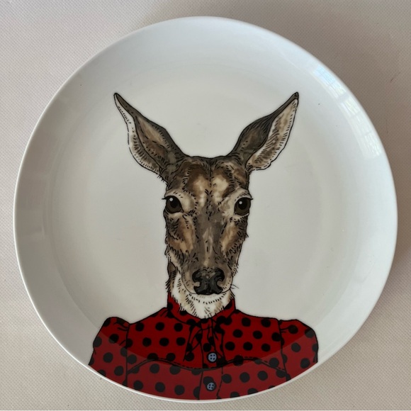West Elm | Dining | West Elm Rachel Kozlowski Dapper Animal Deer Plate ...